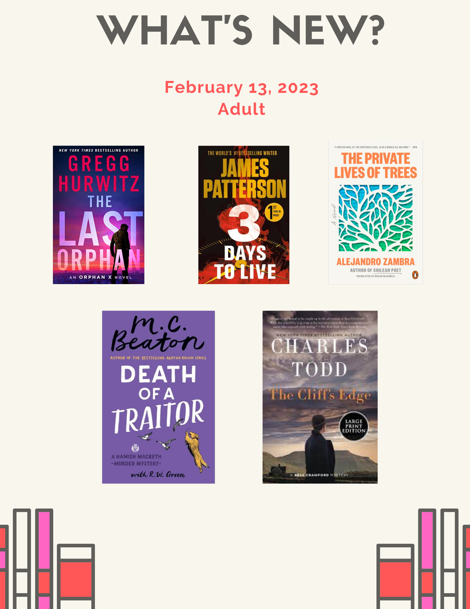 New Releases: February 13, 2023 | Lake Region Public Library