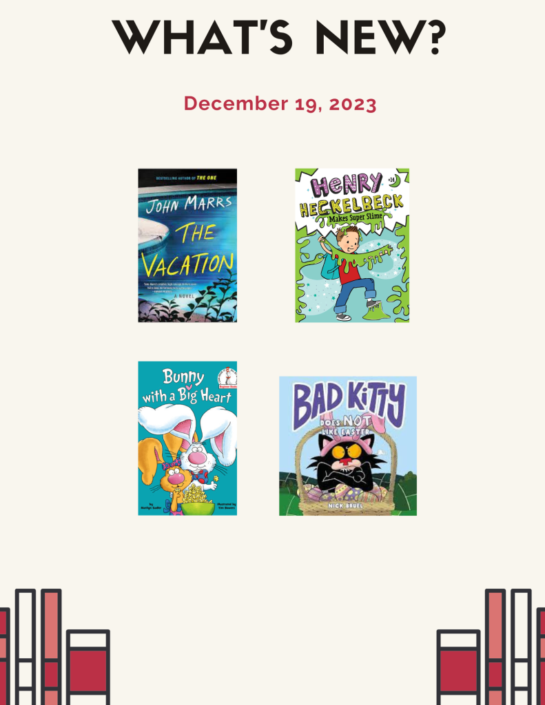New Releases: December 19, 2023 | Lake Region Public Library